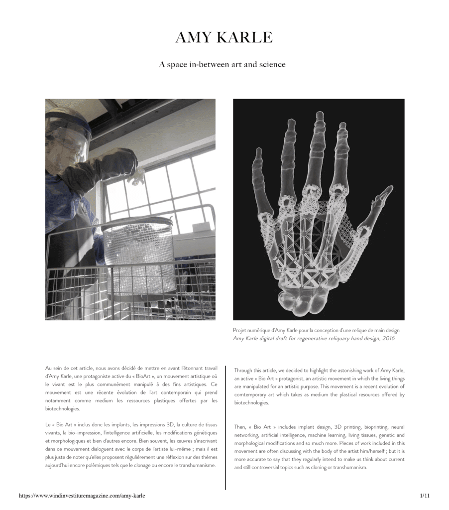 Amy Karle: A Space In-Between Art and Science - Amy Karle